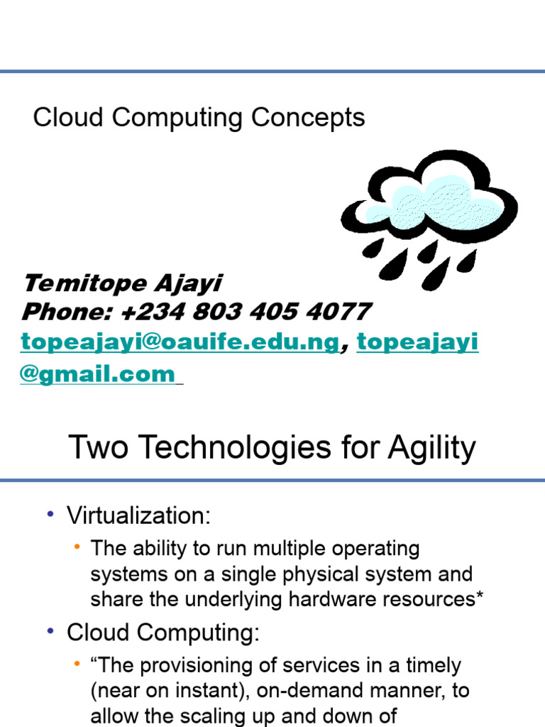 Cloud Computing Concepts | PDF | Cloud Computing | Software As A Service