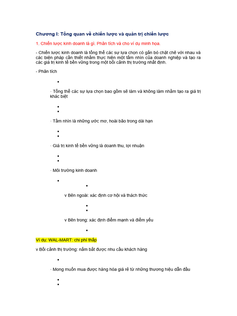 ĐỀ CƯƠNG QTCL | PDF