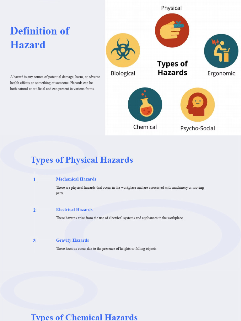 Definition of Hazard | PDF | Hazards | Occupational Safety And Health