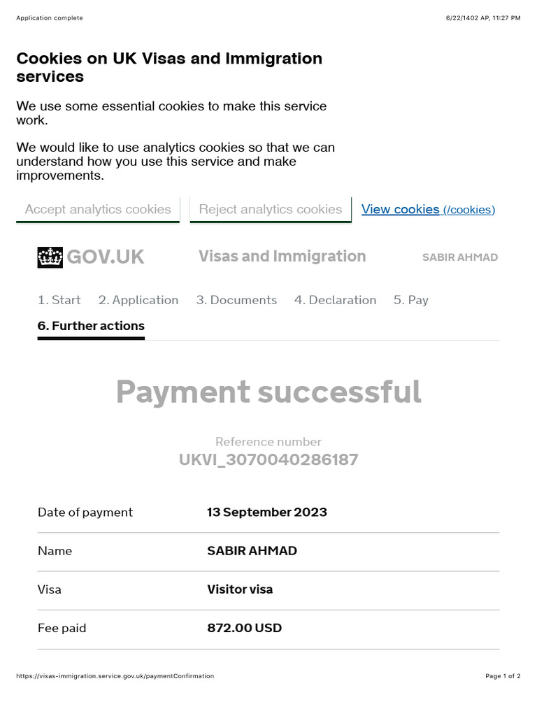 Application Complete | PDF