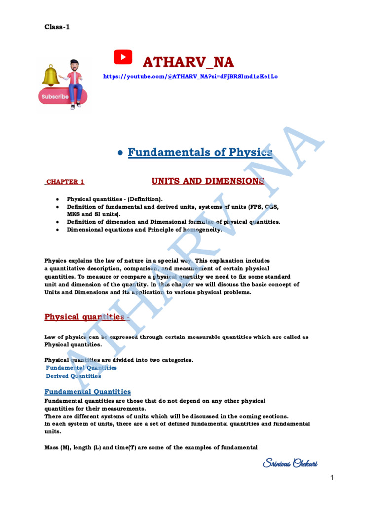 #1 Units | PDF | International System Of Units | Applied And ...