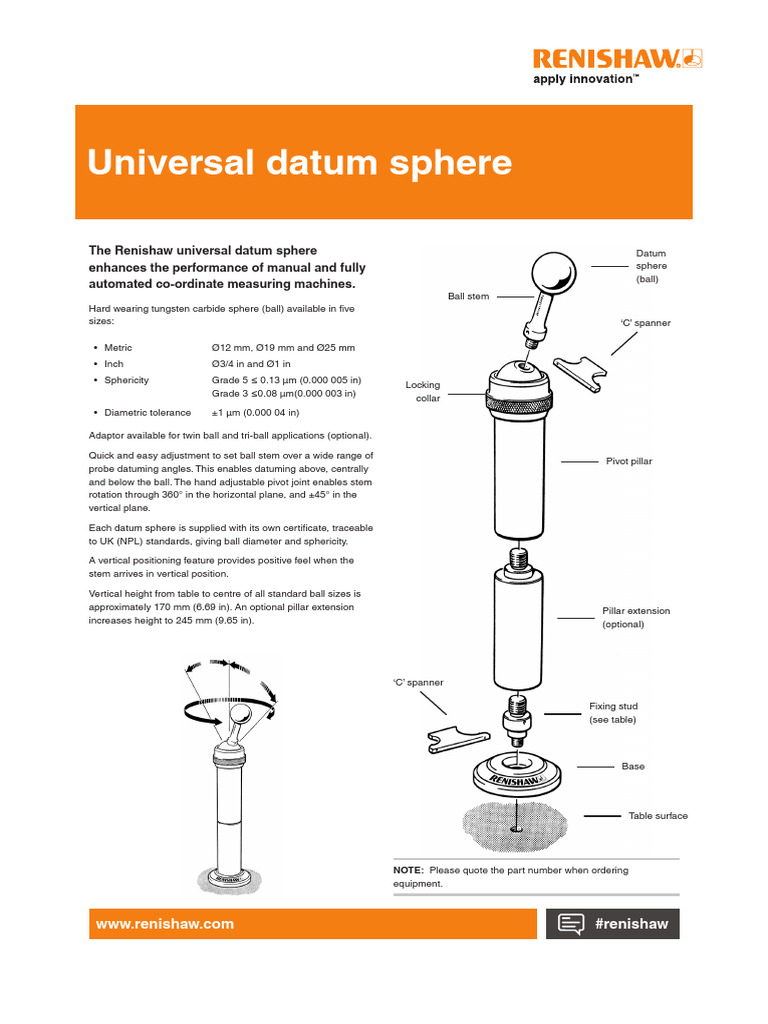 H-1000-2250 Universal Datum Sphere DS | PDF