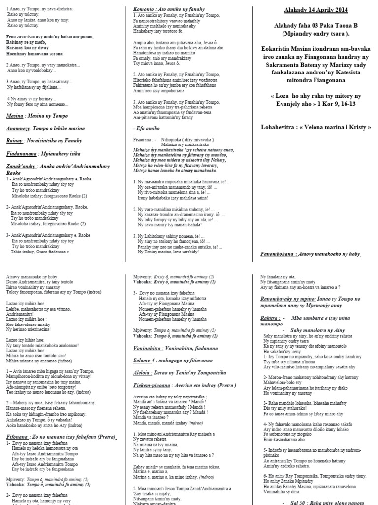 Depliant Katolika ECAR Madame Cecile | PDF