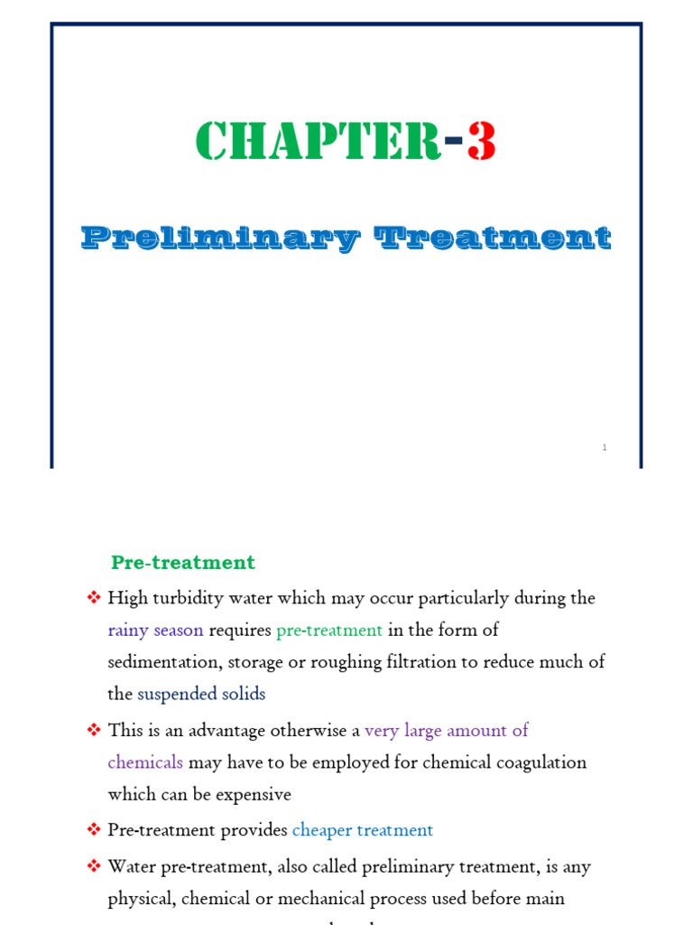 Chapter 3 | PDF | Filtration | Water