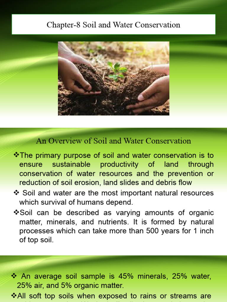 Soil and Water Conservation Strategies | PDF | Erosion | Surface Runoff