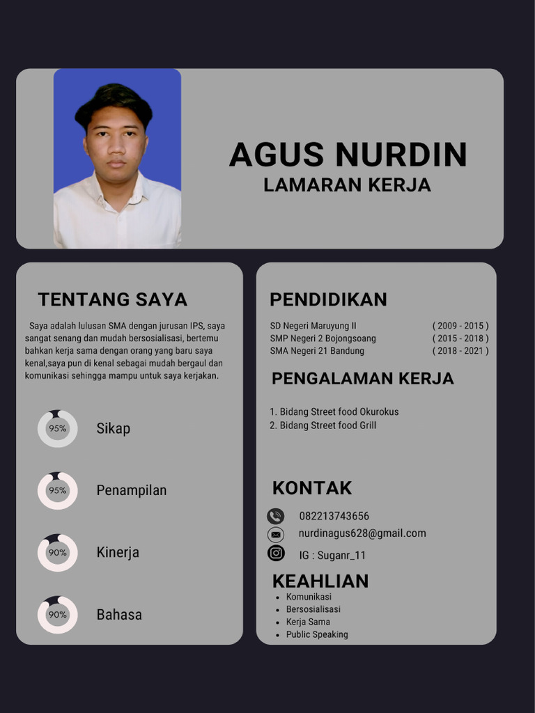 Agus Nurdin - CV | PDF
