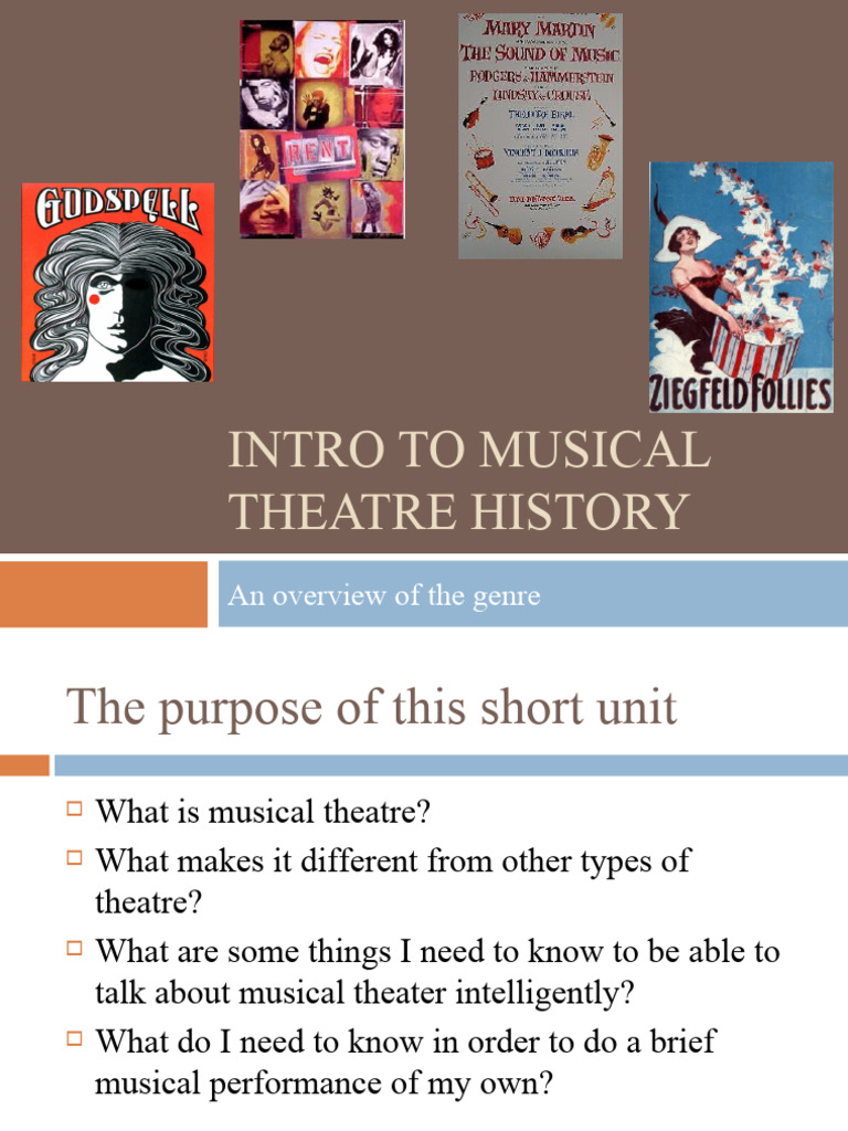 TH 1-2 Introtomusicaltheatre | PDF | Musical Theatre | Theatre