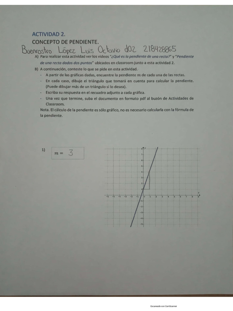 Concepto de Pendiente | PDF