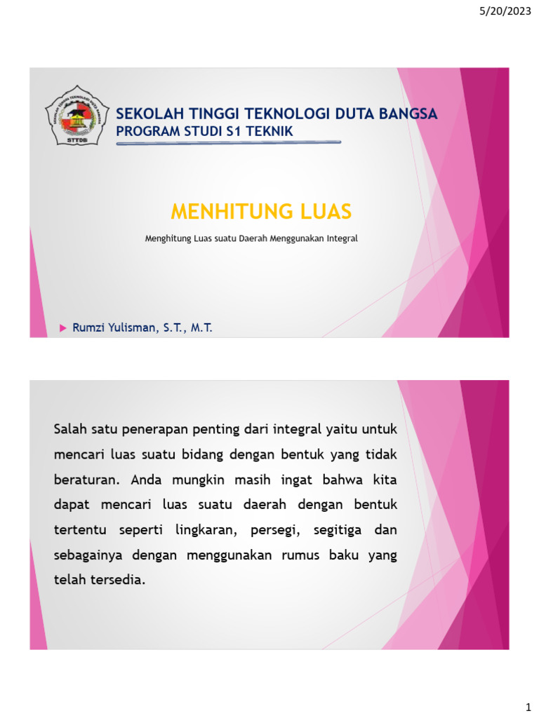 Menghitung Luas | PDF