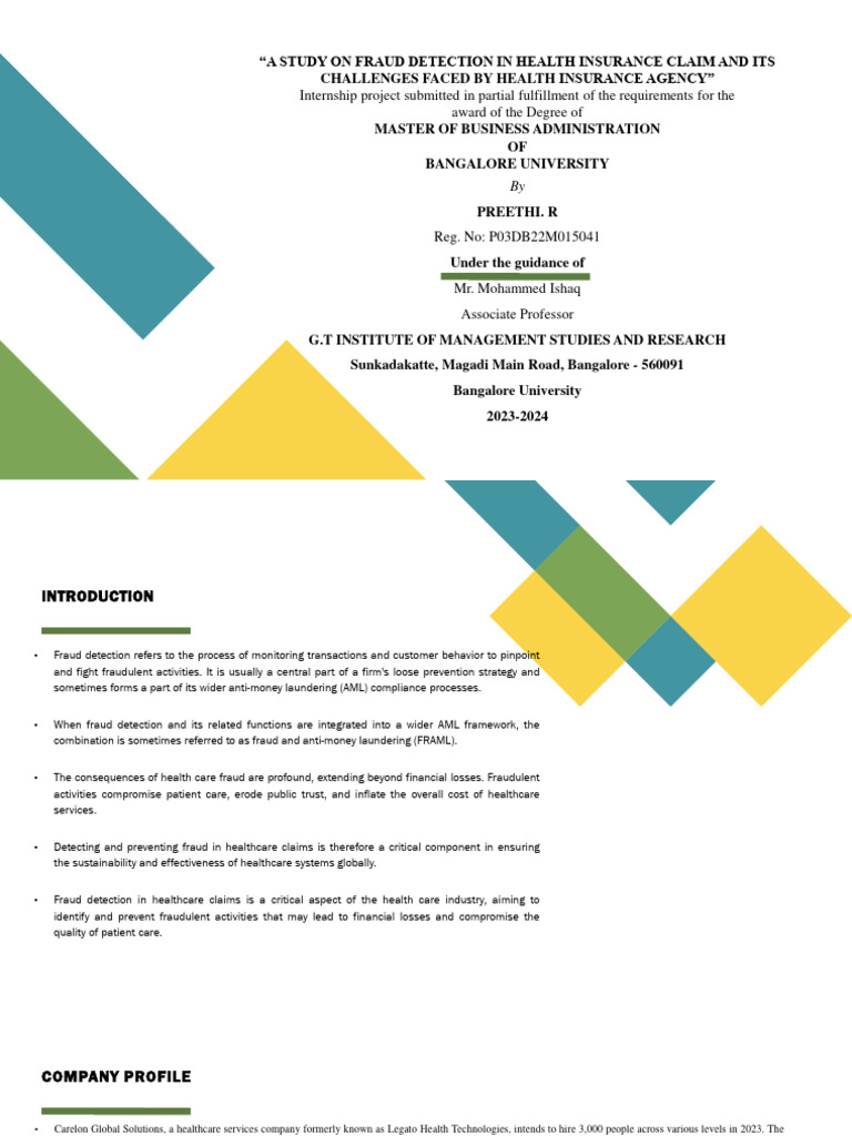 Health Insurance Fraud Detection Study | PDF | Health Care | Regulatory Compliance