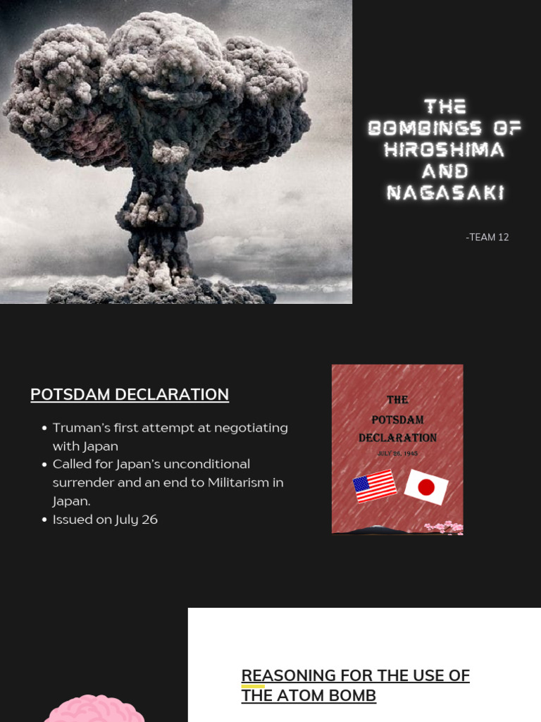 The Bombings of Hiroshima and Nagasaki | Download Free PDF | Atomic ...