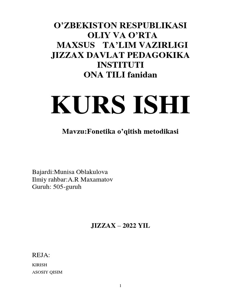 Kurs Ishi | PDF