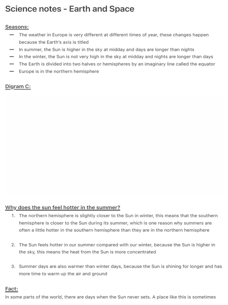 Science Notes - Earth and Space | PDF | Stars | Milky Way