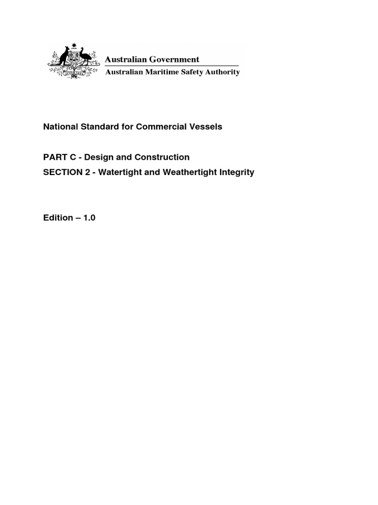 NSCV c2 Ed 1 20230101 | PDF | Ships | Shipping