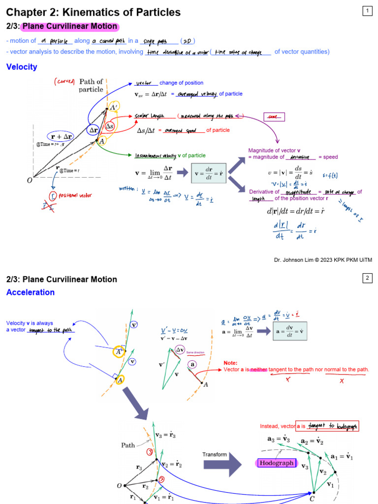 Dynamics Ch02 Part02 Handout 2 | Download Free PDF | Velocity | Euclidean Vector