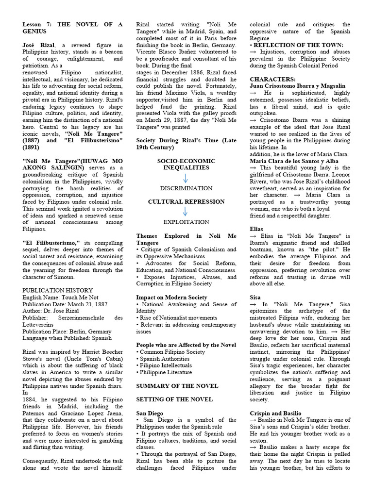 NOLI and EL FILI | PDF | Social Science