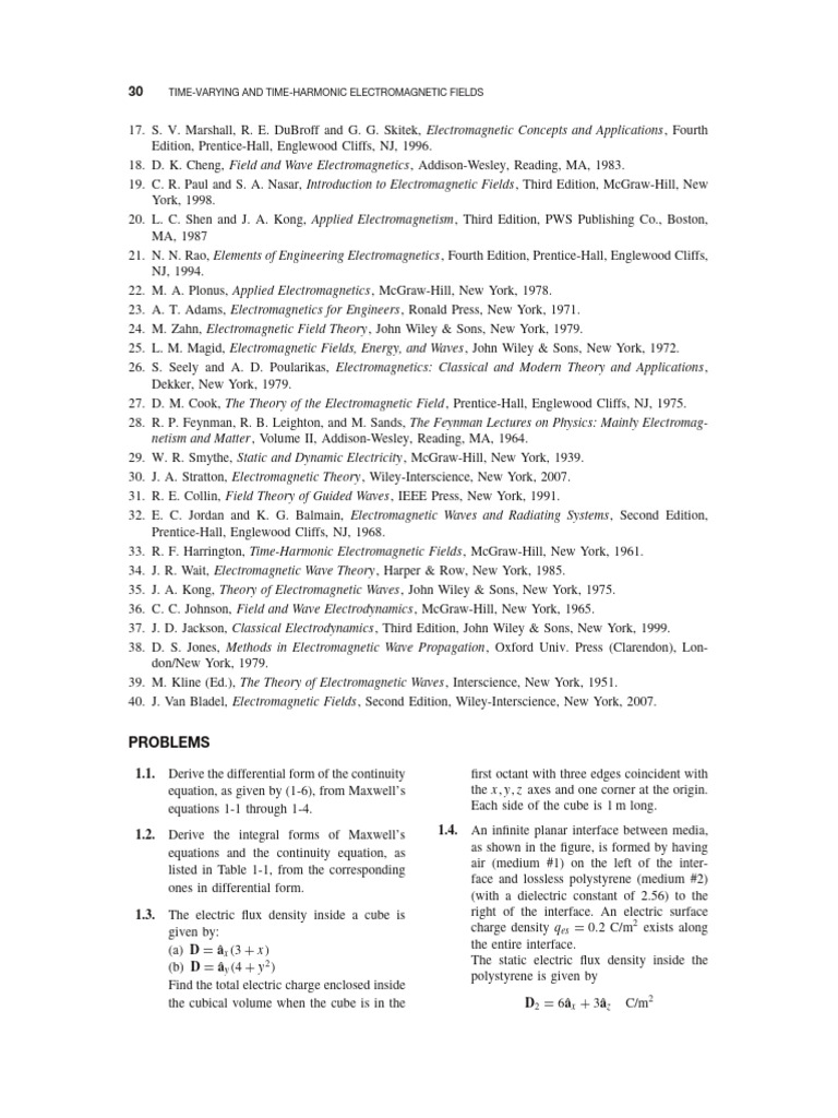 EMFT PracticeProblems | PDF | Magnetic Field | Dielectric