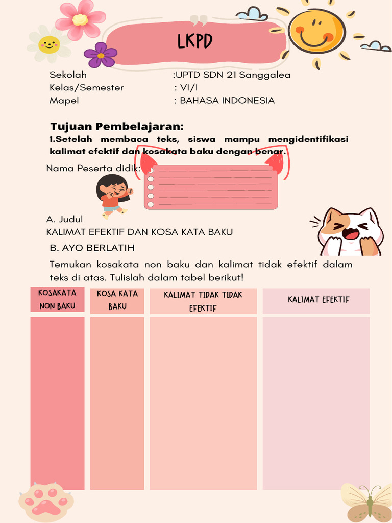 LKPD T3 S3 PBL4 | PDF | Seni & Disiplin Bahasa