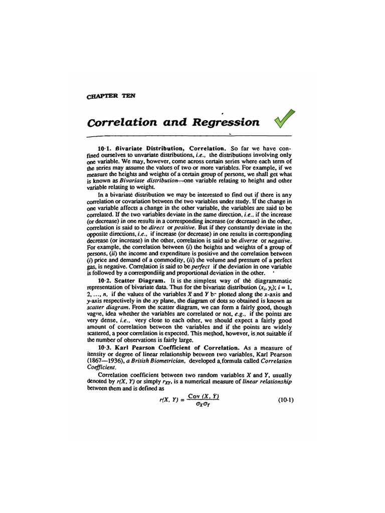 Correlation and Regression: (L) (Il) (Il) | PDF | Statistical Theory | Statistical Analysis