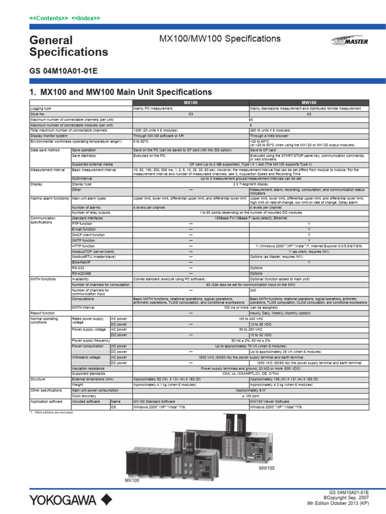 Gs04m10a01-01e (9) - MX100, MW100 | PDF | Power Supply | Alternating ...