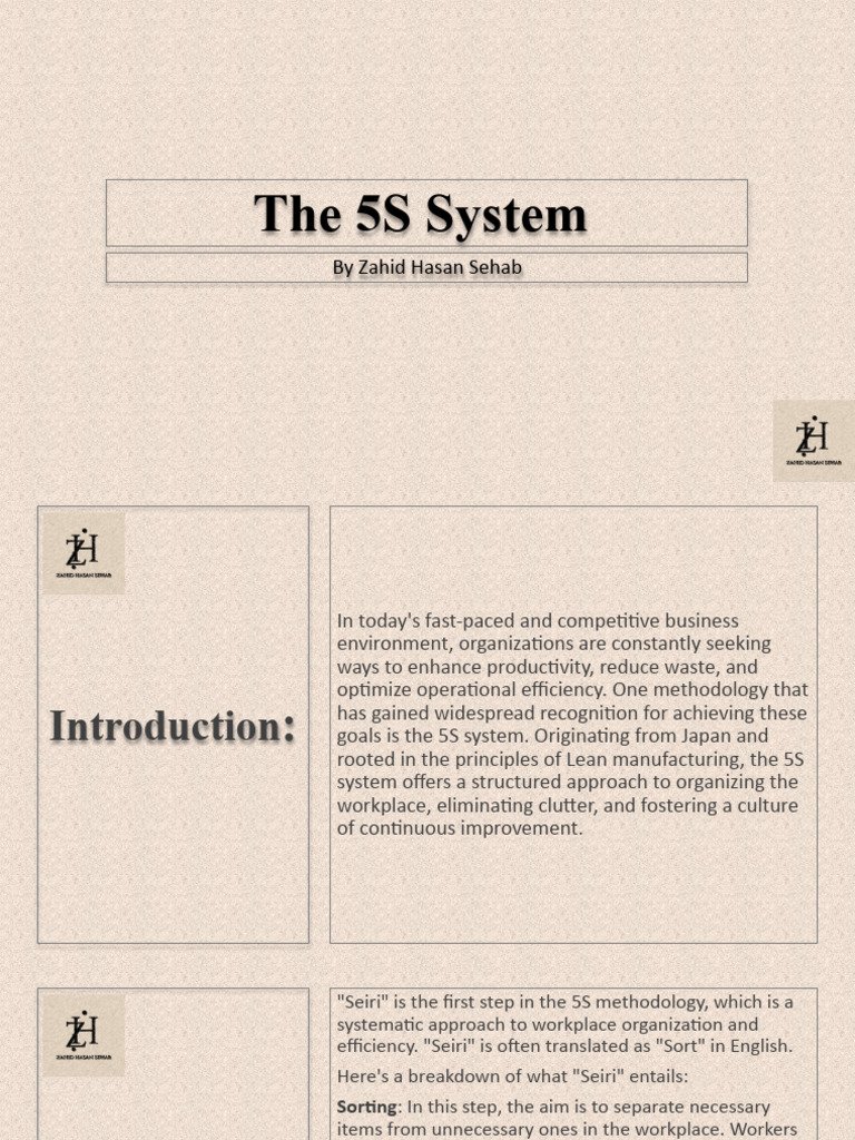The 5S System | PDF | Disciplines | Business
