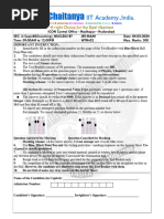 Bakliwal Entrance Exam Guidelines | PDF | Chemical Bond | Ionic Bonding