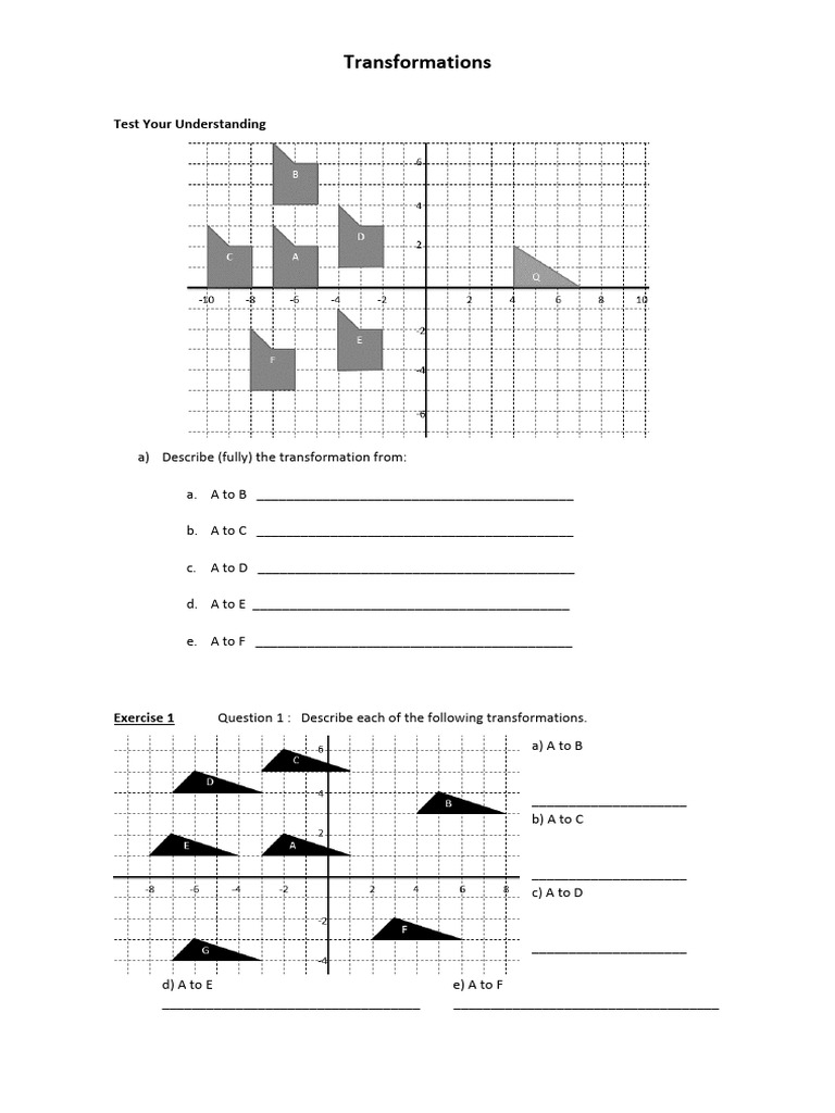 Dasha 03 Mixed Transformations | PDF | Shape | Geometry