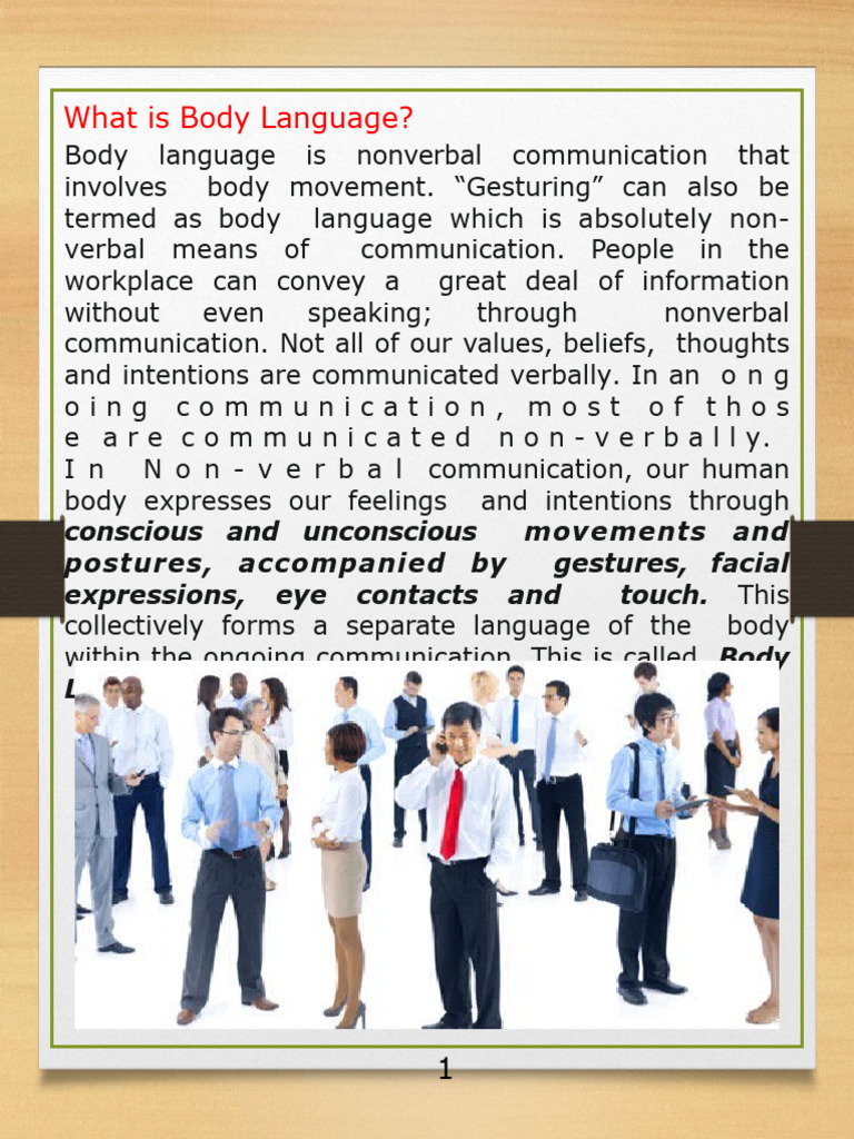 Understanding Body Language Basics | PDF | Body Language | Nonverbal Communication