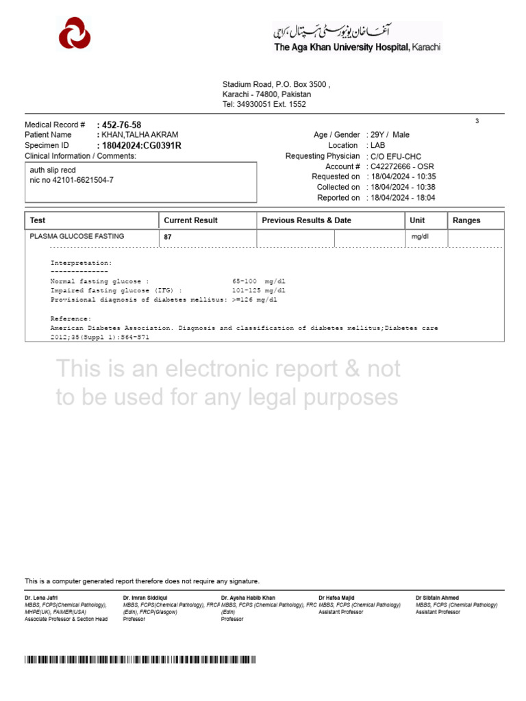 AKUH PatientReport2024 04 18T194128Z | PDF | Diabetes | Health Care