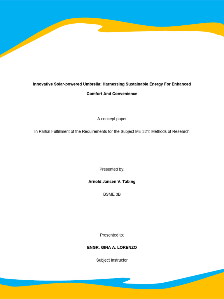 Me321 Writing A Technical Paper Pdf Photovoltaics Solar Energy