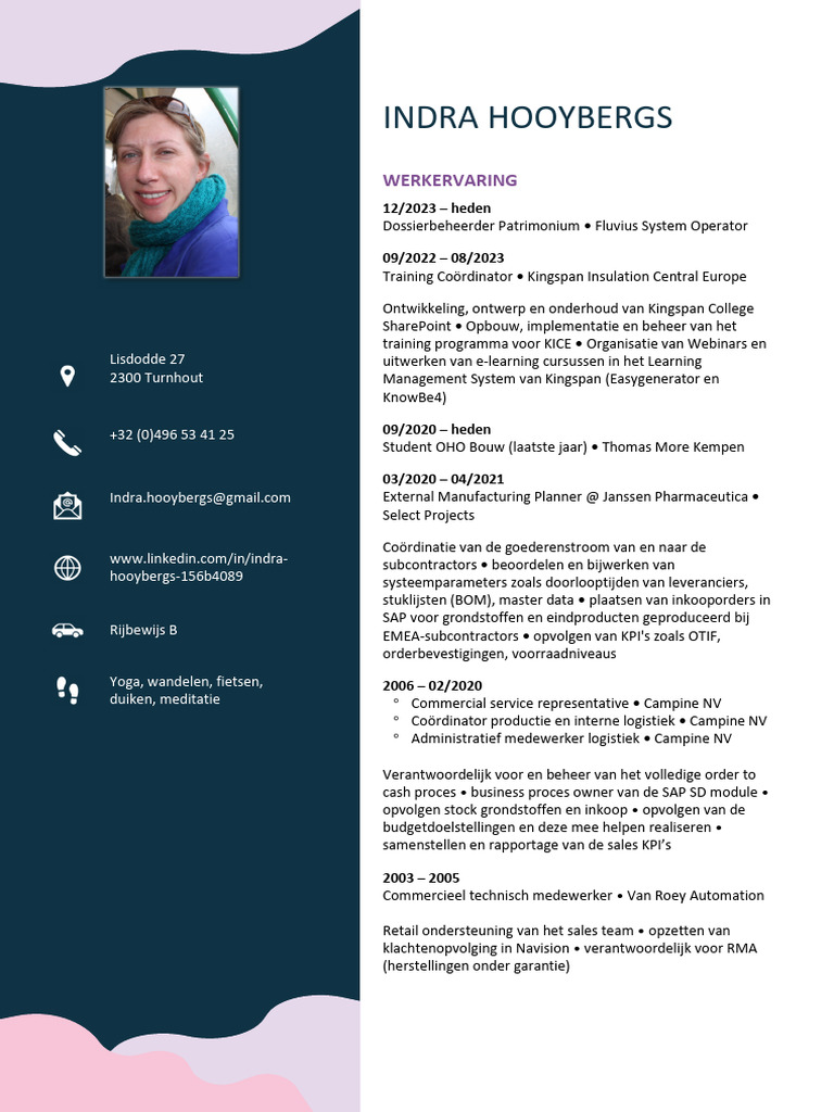 CV Indra Hooybergs 08 12 2023 | PDF CV Indra Hooybergs 08 12 2023 | PDF