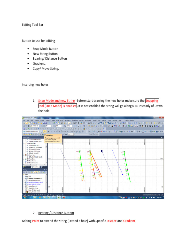 Creating Infill Holes Using String Tool | PDF
