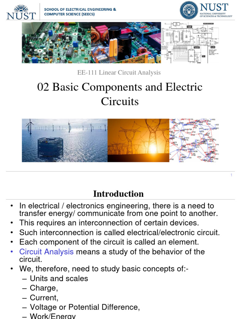02 Basic Components and Electric Circuits | PDF | Electrical Resistance ...