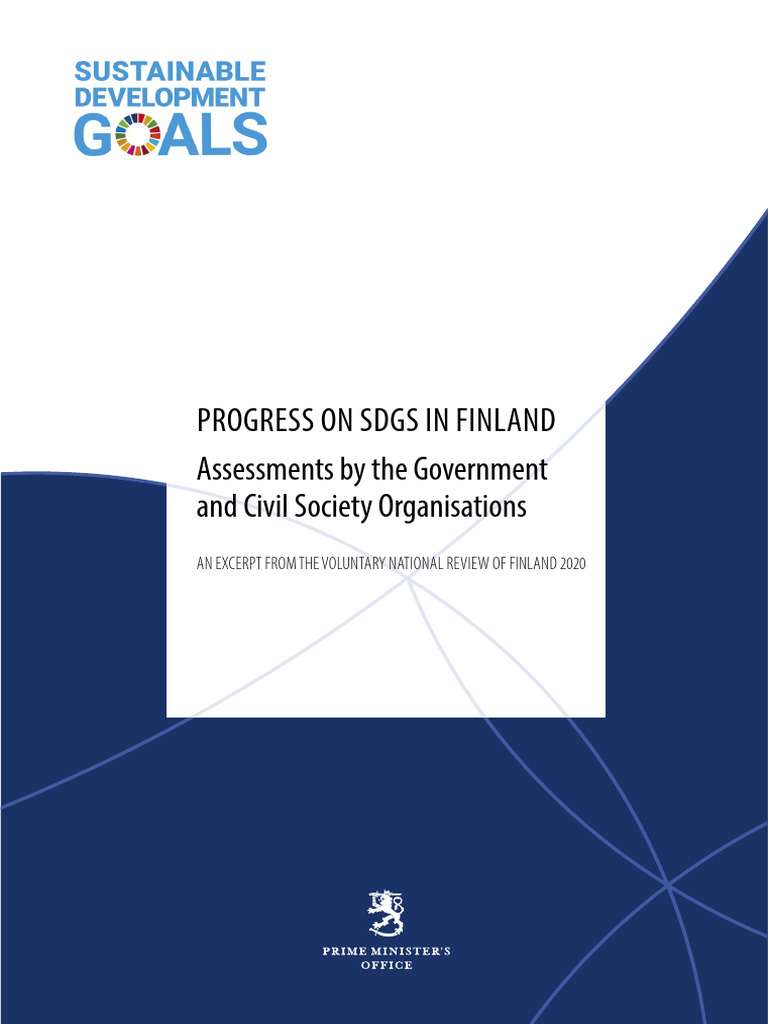 Progress On Sdgs in Finland | PDF | Poverty | Poverty & Homelessness