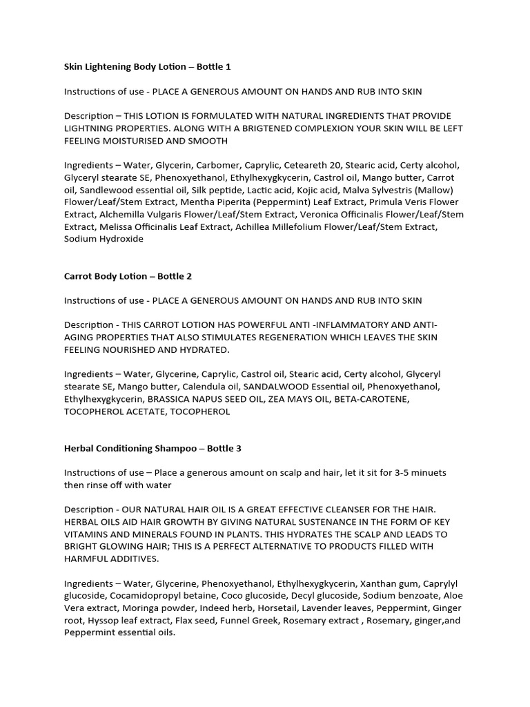 Cosmetic Product Information Download Free Pdf Glycerol