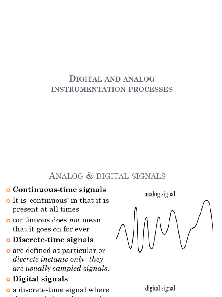 Lecture-4 Digital and Analog | PDF | Analog To Digital Converter | Sampling (Signal Processing)