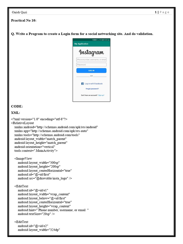 MAD_Exp_10 | PDF | Android (Operating System) | Operating System Families