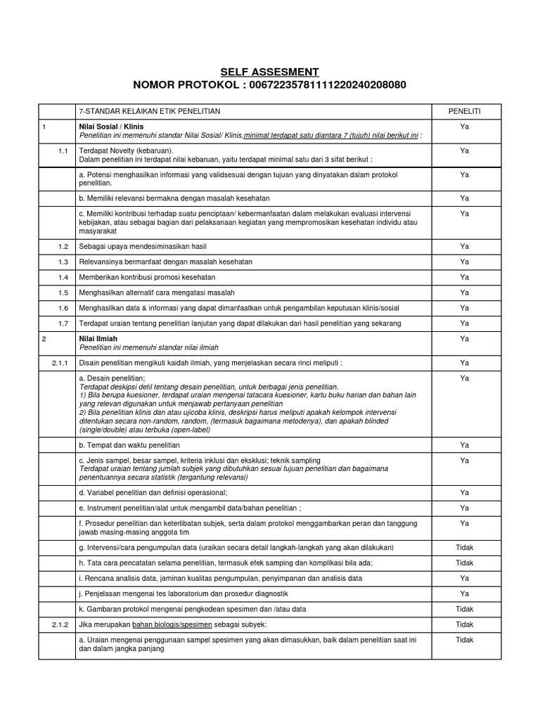 Self Assesment | PDF