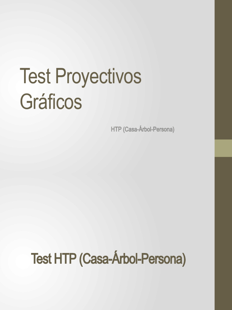 Test Proyectivos Gráficos HTP (1) (1) | PDF | Agresión | Perspectiva ...