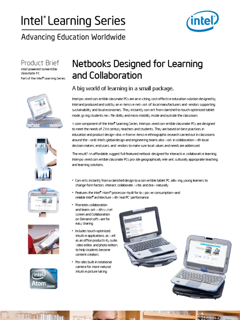 Intel Classmate Specs | PDF | Personal Computers | Tablet Computer