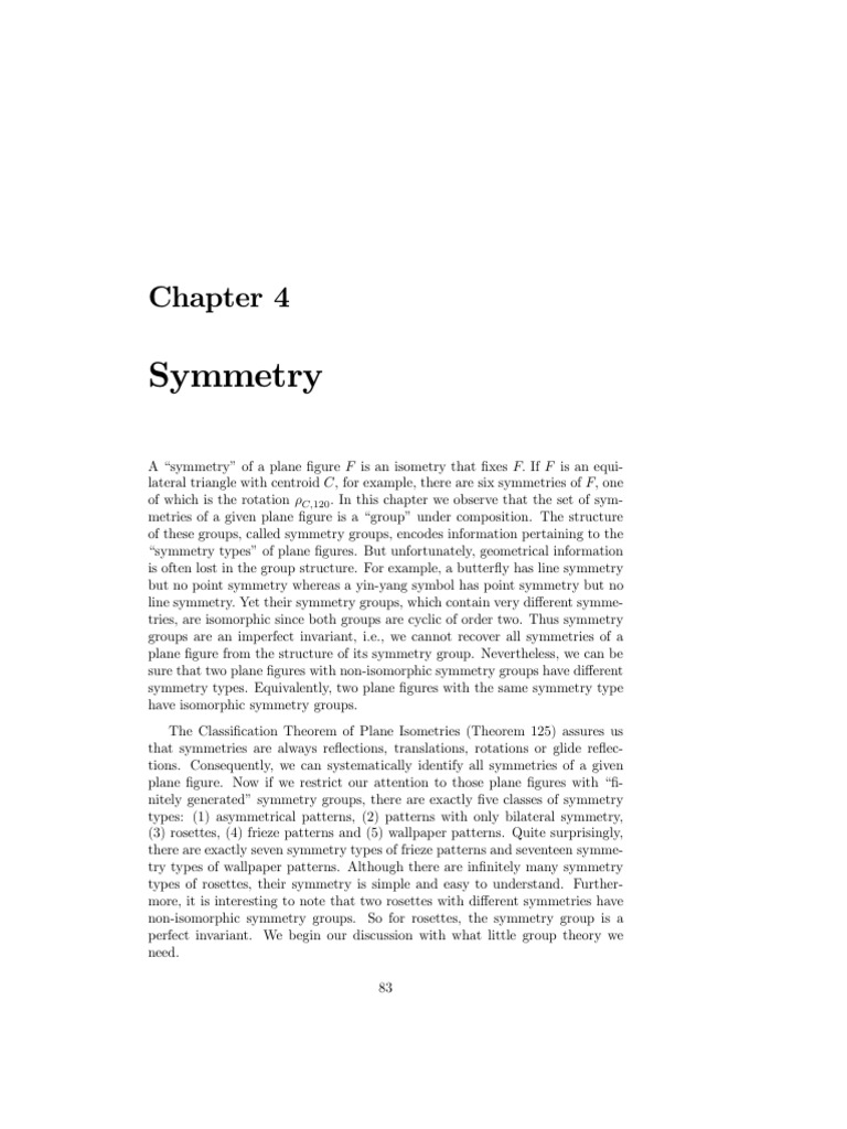 Symmetry | PDF | Group (Mathematics) | Lattice (Group)