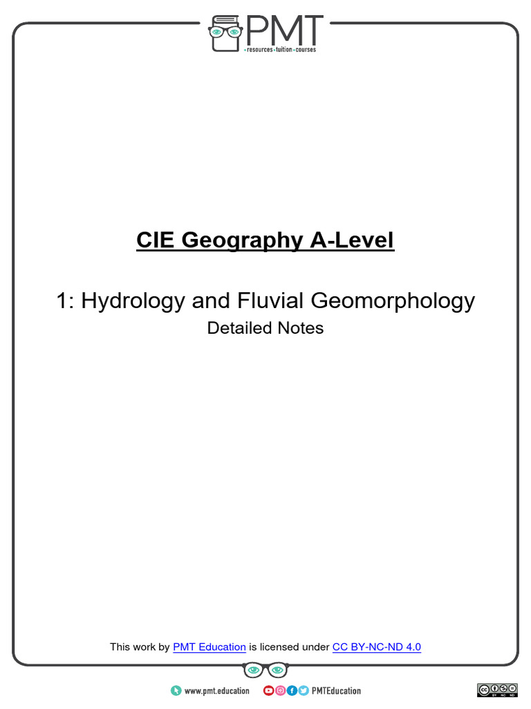 Hydrology and Fluvial Geomorphology | PDF | Groundwater | River