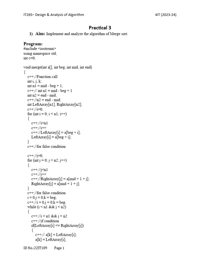 Practical 3 | PDF | C++ | Computer Programming