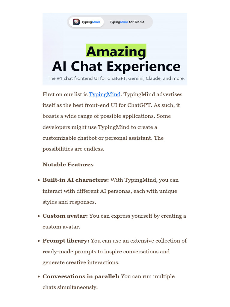 Top 13 ChatGPT Wrappers To Maximize Functionality and Efficiency DataCamp2 | PDF | Computers