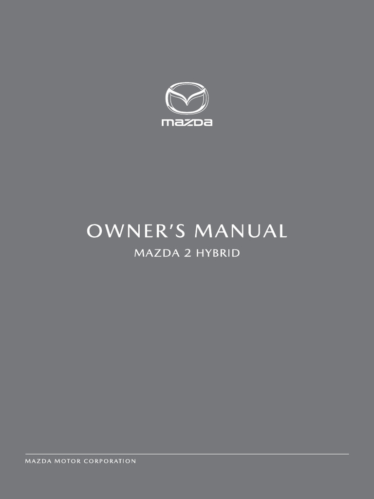 Mazda 2 Hybrid Manual | PDF | Headlamp | Airbag