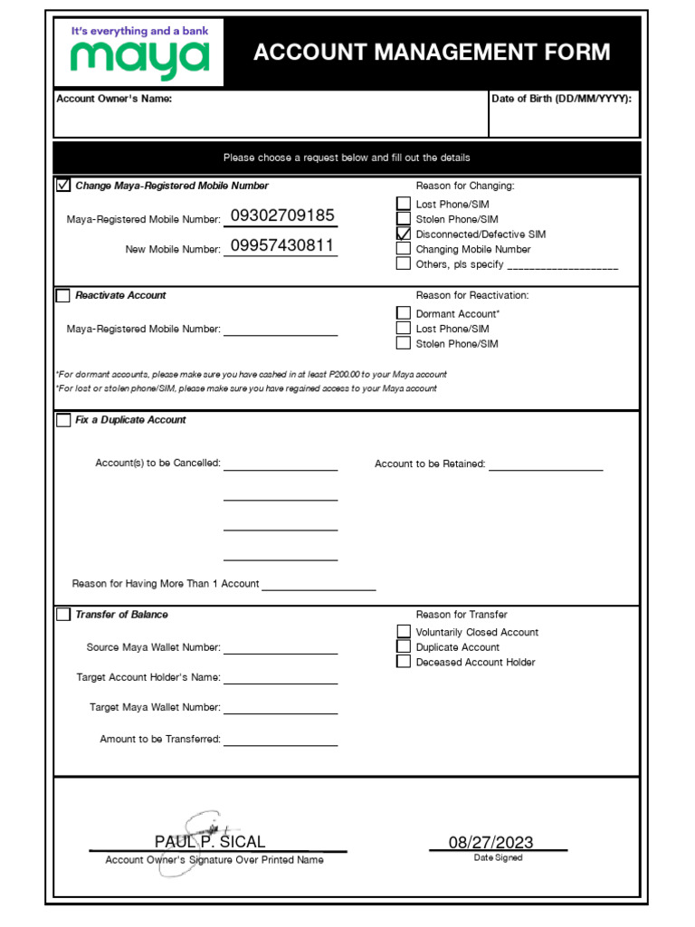 account-management-form-pdf-mobile-telecommunications-mobile