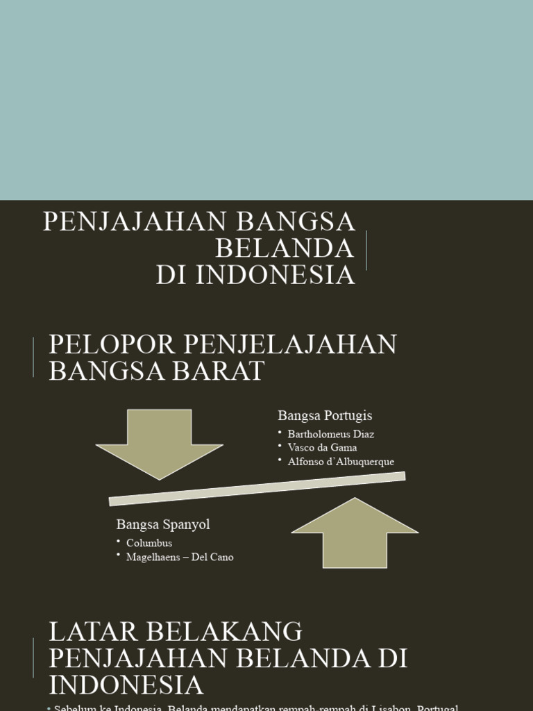 Penjajahan Belanda Di Indonesia | PDF | Perjalanan