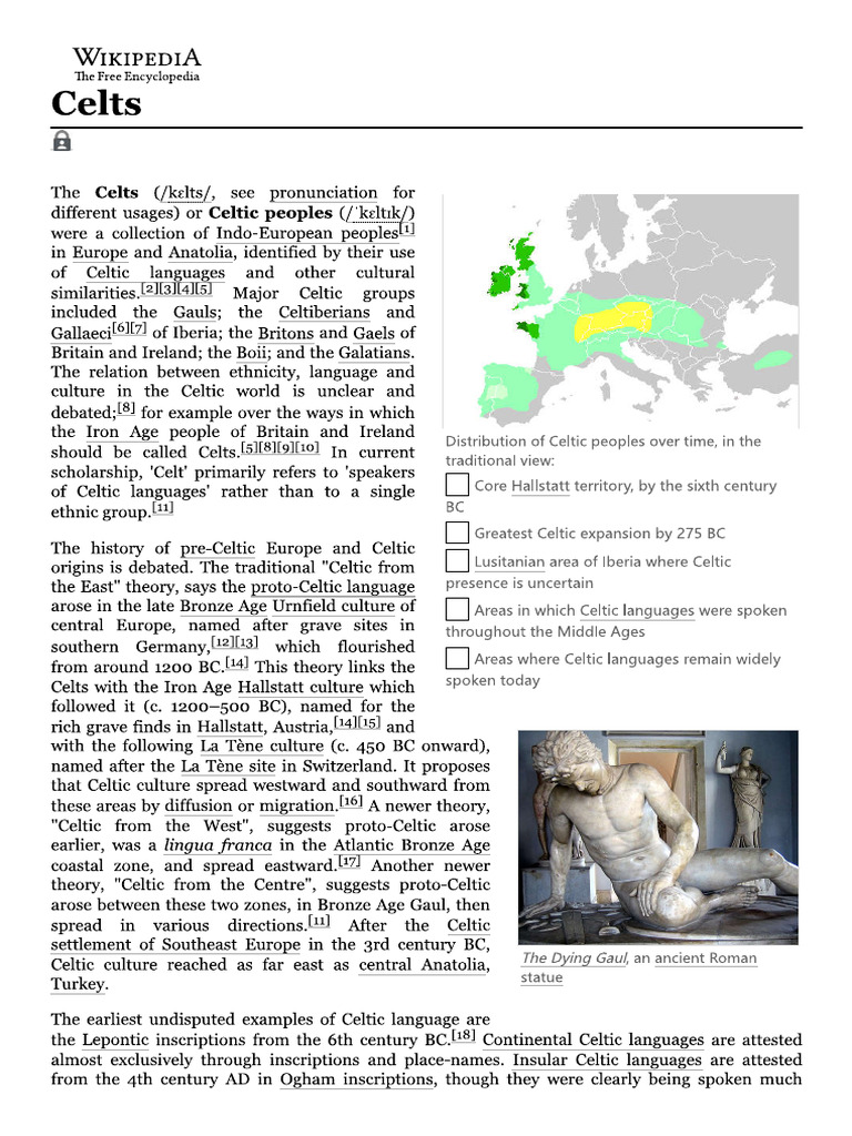 Celts - Wikipedia | PDF