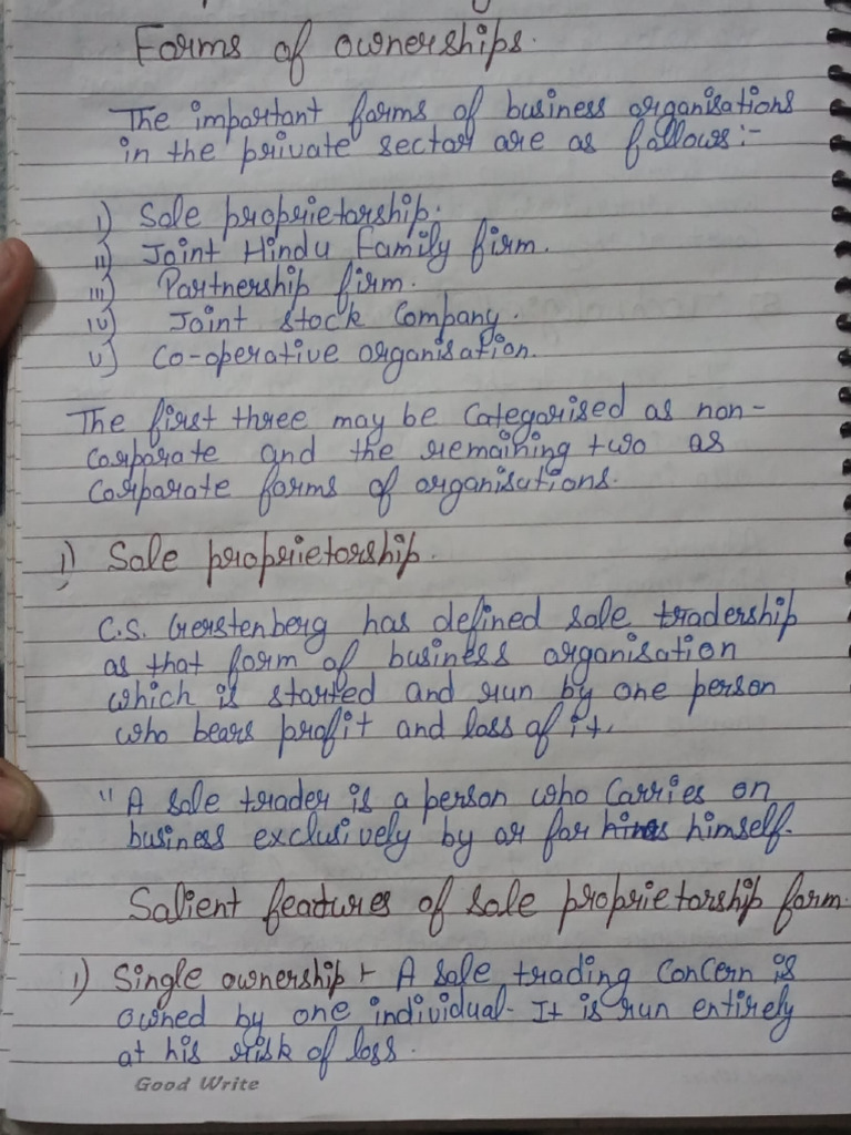Forms of Ownership | PDF