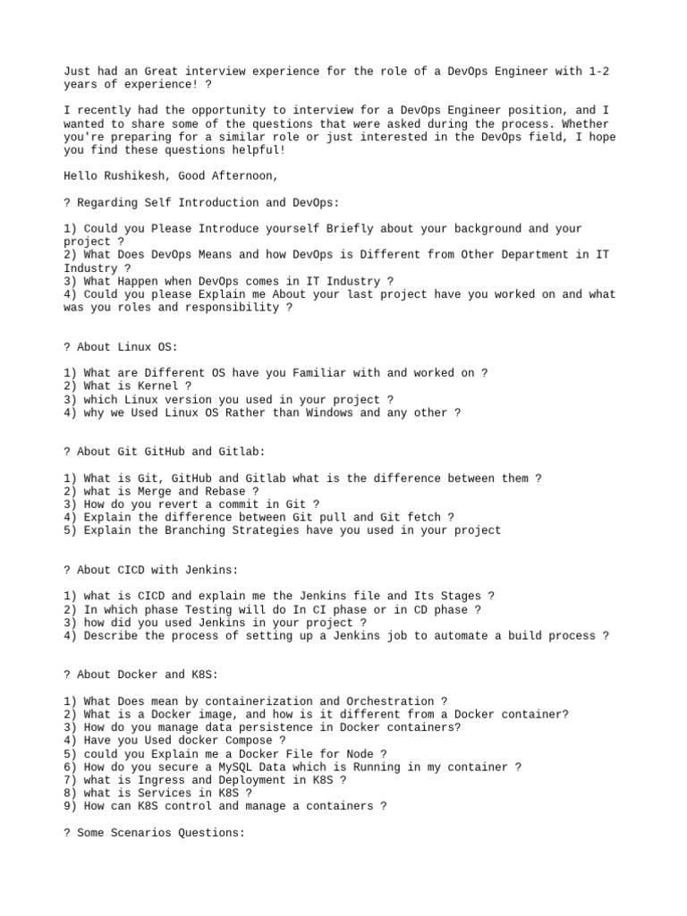 DEVOPS Questions | PDF | System Software | Software